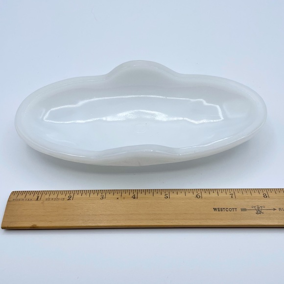 Vintage | Dining | Vintage Milk Glass Mckee Toltec Oval Pickle Relish ...